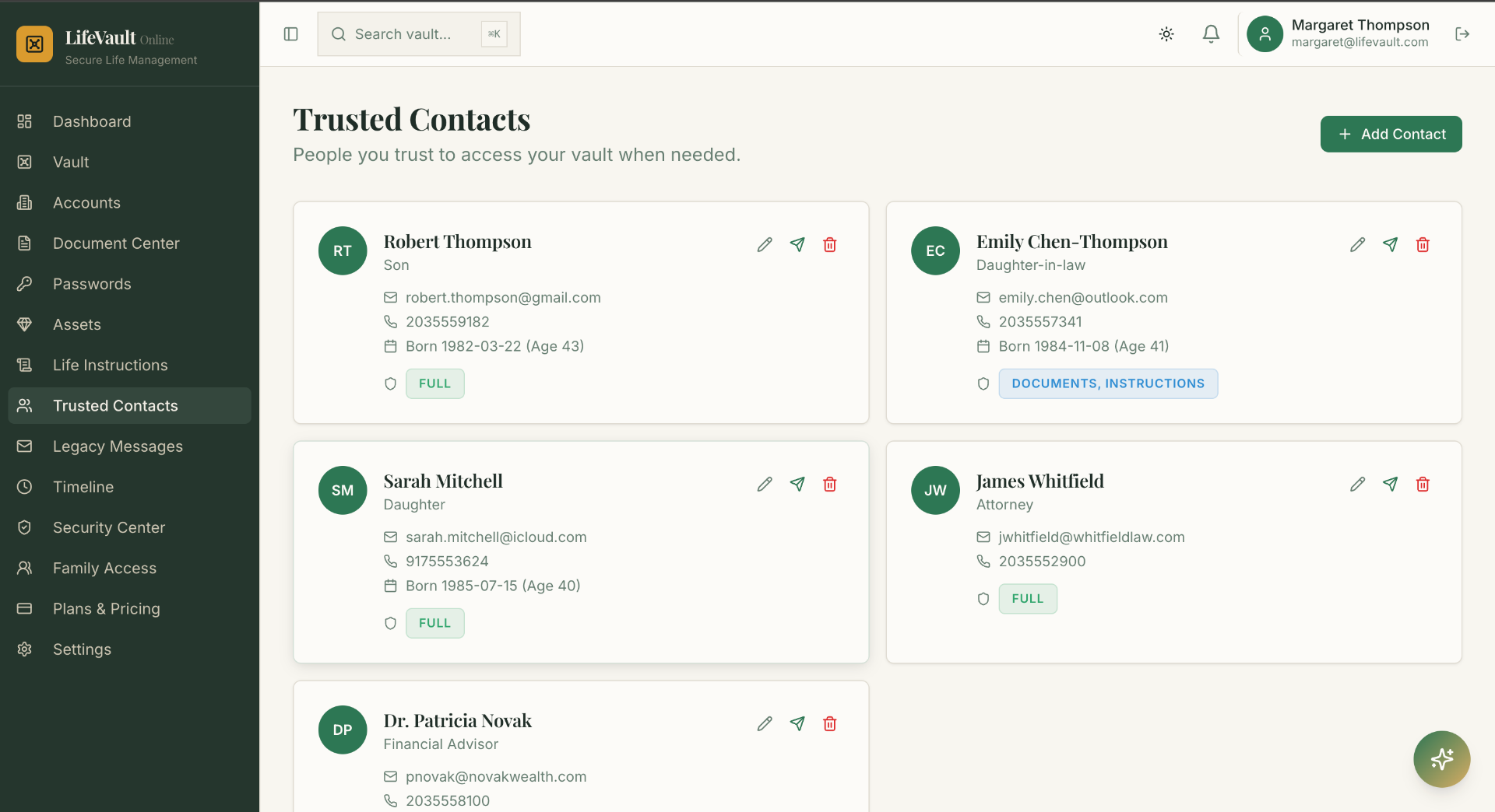LifeVault — Organize Your Estate & Protect Your Family